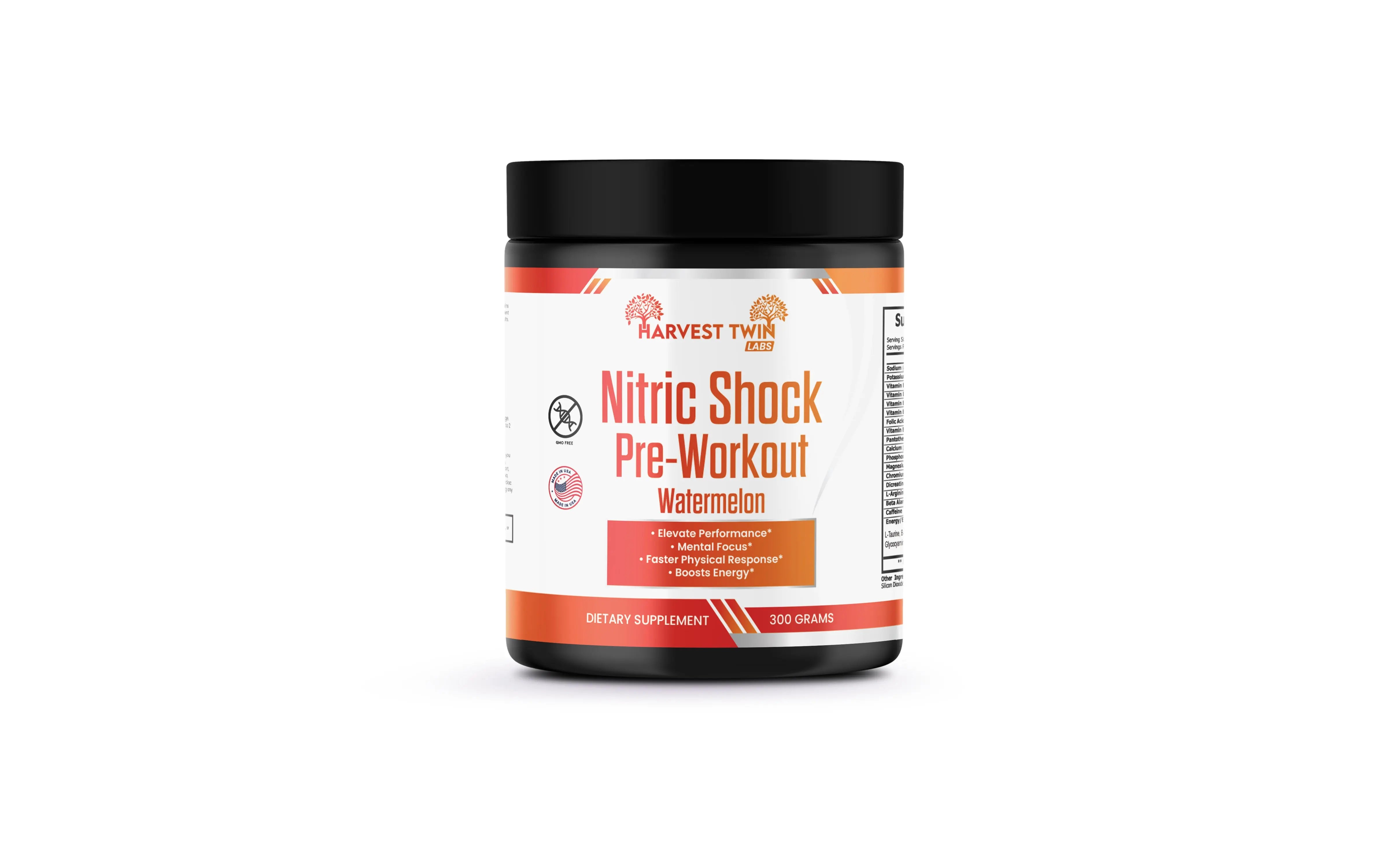 Nitric Shock Pre-Workout (Watermelon) - Harvest Twin Labs